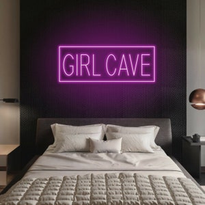 Girl Cave Neon Sign, Girl Cave Led Sign, Wall Decor, Girl Cave Led ...