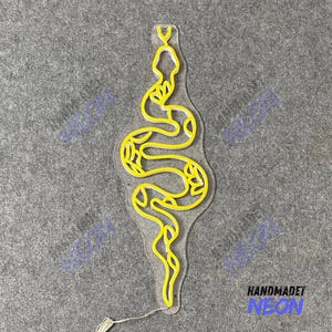 Custom Snake Neon Light, Coiled Snake Led Sign, Animal Neon Sign ...