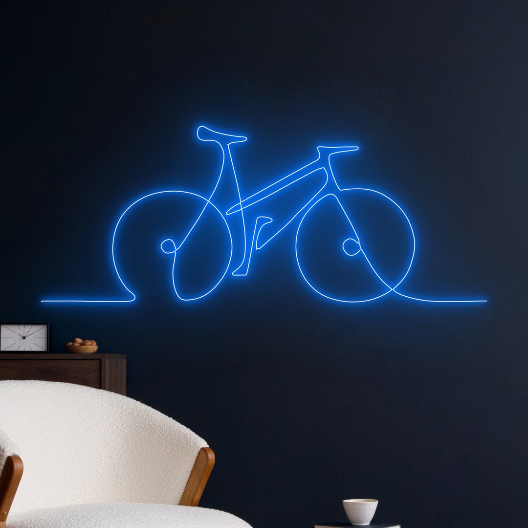 Bicycle Neon Sign, Mountain Bike Led Light, Mountain Biking Neon Light ...