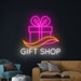 Gifts Shop Neon Sign, Gift Shop Open Logo Led Light, Gift Shop Neon ...