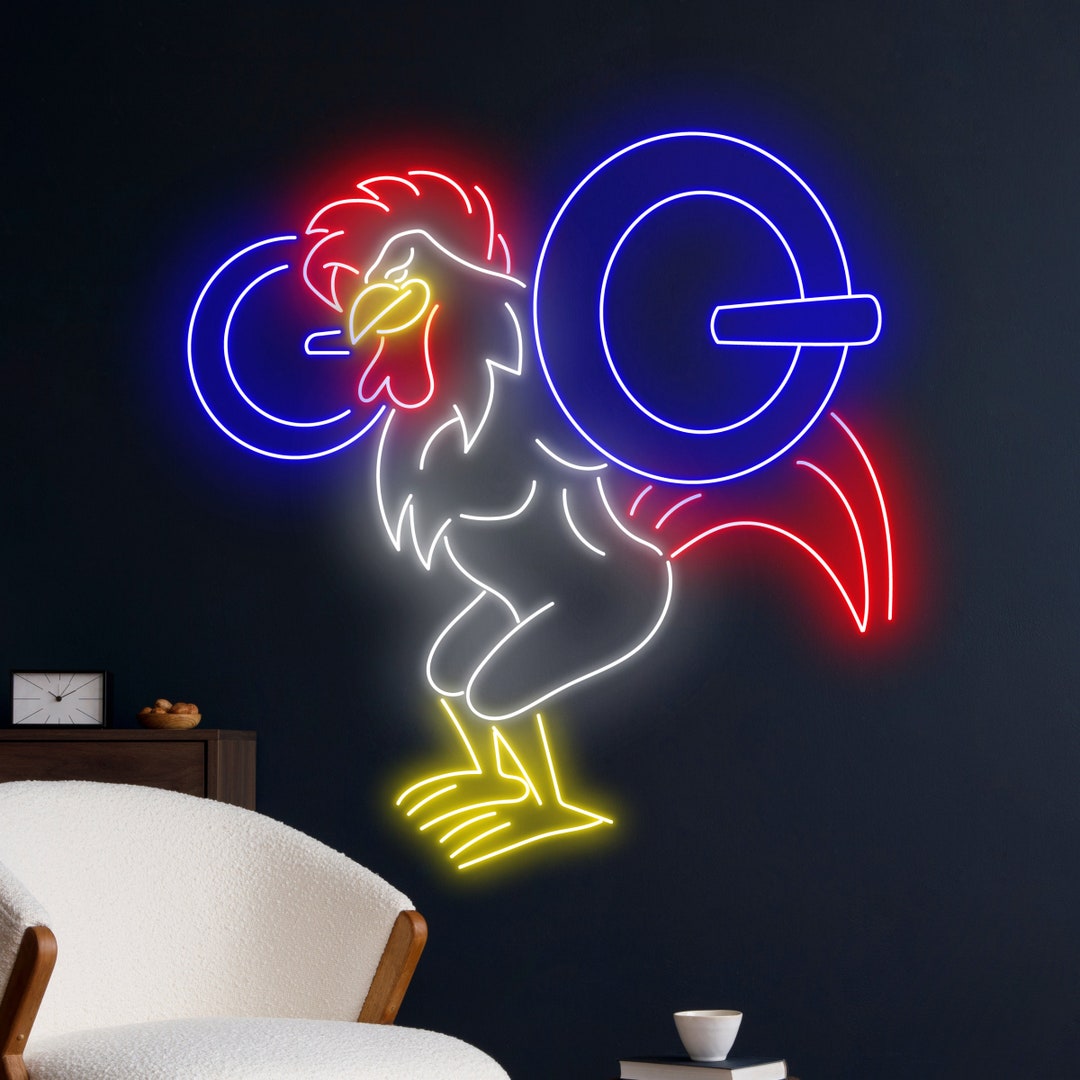 Chicken Do Gym Neon Sign, Chicken Led Sign, Chicken Neon Light, Animal ...