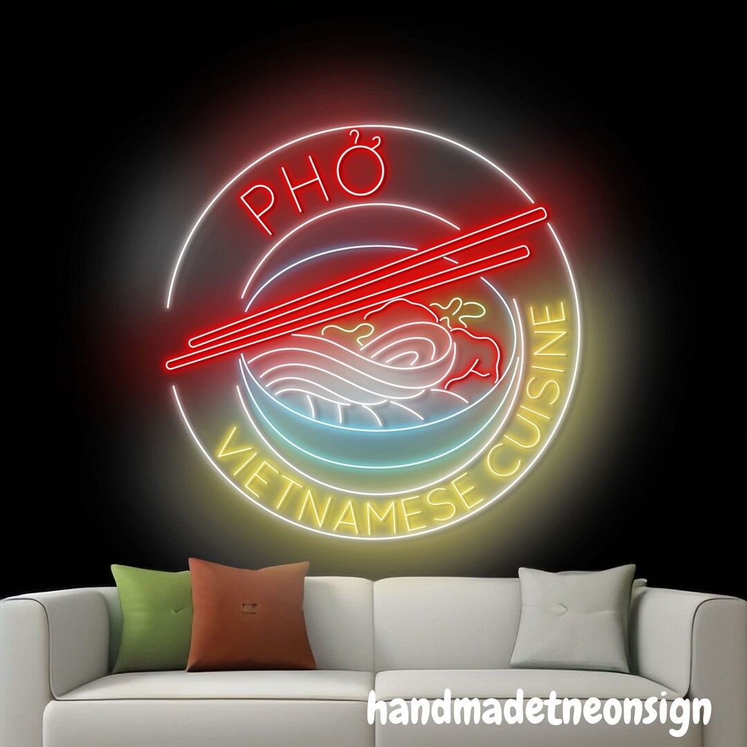Pho Neon Sign, Vietnamese Cuisine Led Sign, Pho Bowl Neon Light, Pho ...