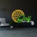 Golf Neon Sign, Golf Neon Light, Golf LED Light, Playing Golf LED Sign ...