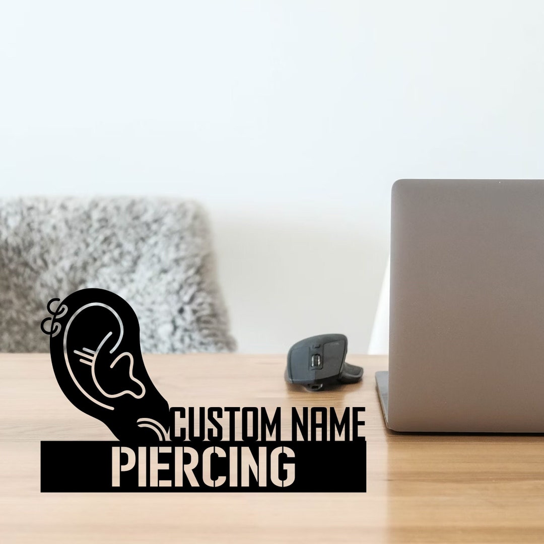 Custom Piercing Desk Name Plate, Piercing Nameplate for Desk, Desk ...