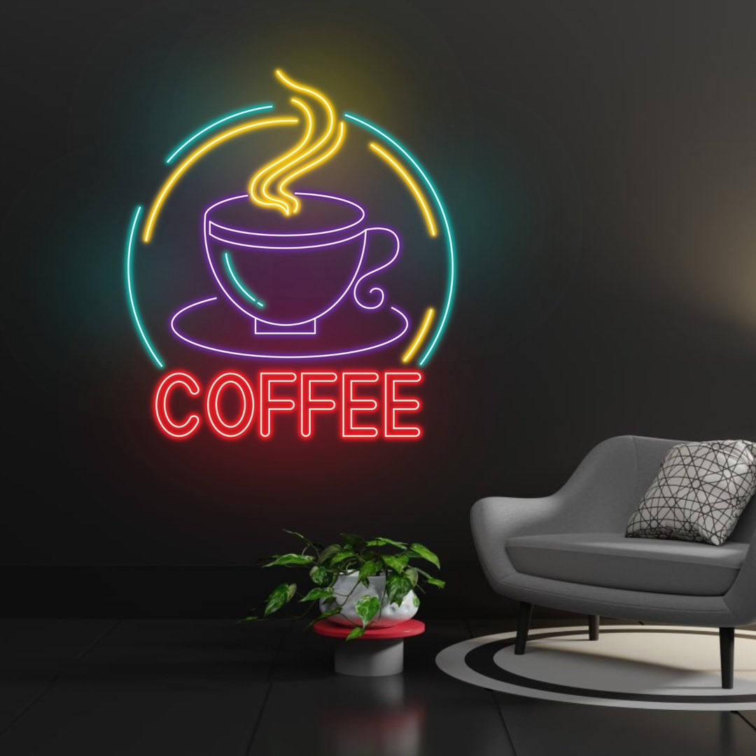 Coffee Open Led Sign, Coffee Led Sign, Wall Decor, Bar Neon Sign ...