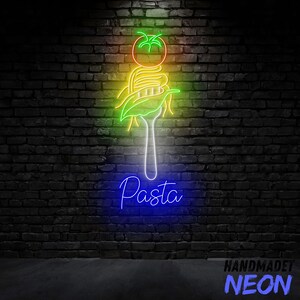 Pasta Neon Sign, Italian Cuisine Led Sign, Italian Spaghetti Led Light ...