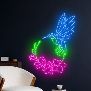 Hummingbird Led Sign, Hummingbird Bird Neon Light, Hummingbird Neon ...