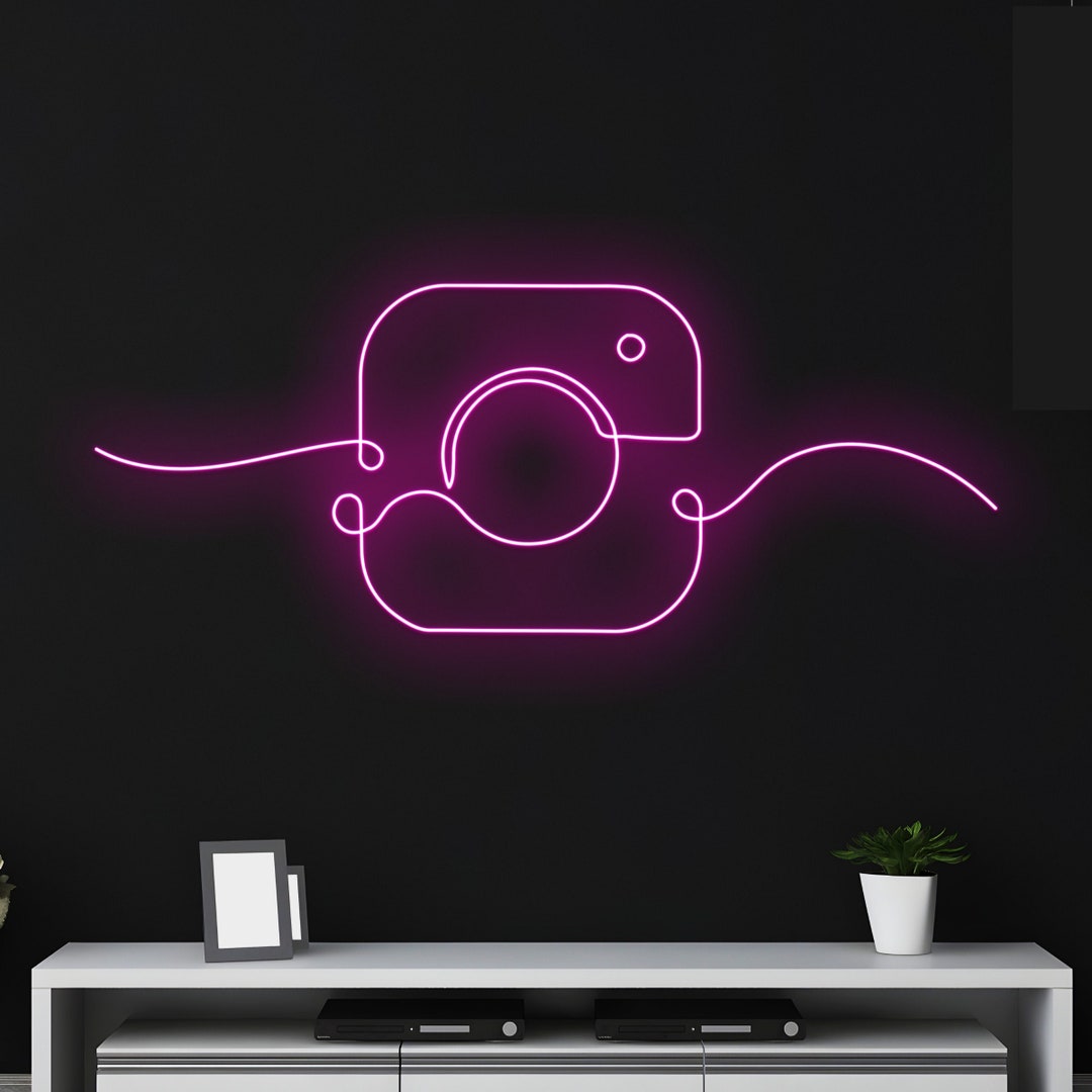 Custom Camera Neon Sign Camera Lens LED Light Photographer - Etsy