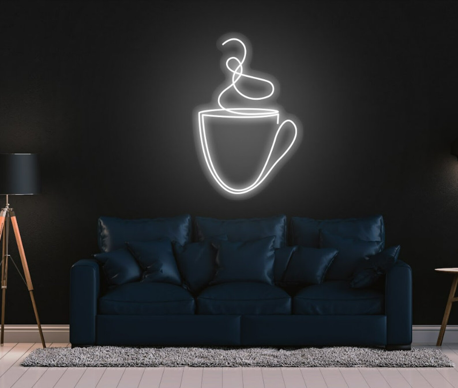 Coffee Cup Neon Sign Cup of Coffee Led Sign Wall Decor - Etsy