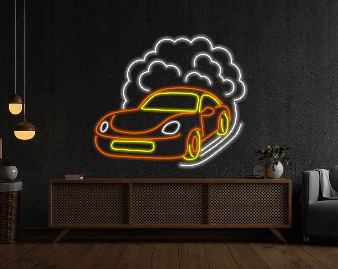 Speed Car Neon Sign Car Led Sign Champion Led Light Custom - Etsy