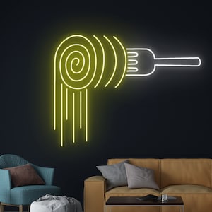 Spaghetti Pasta Neon Sign, Spaghetti Pasta LED Light, Spaghetti Neon ...
