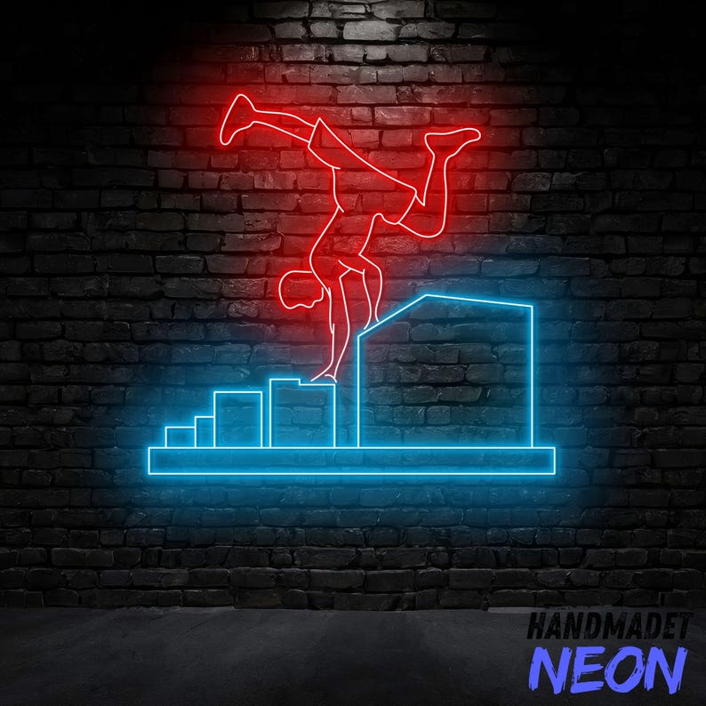 Parkour Neon Sign, Parkour Led Sign, Parkour Neon Light, Parkour Sport ...