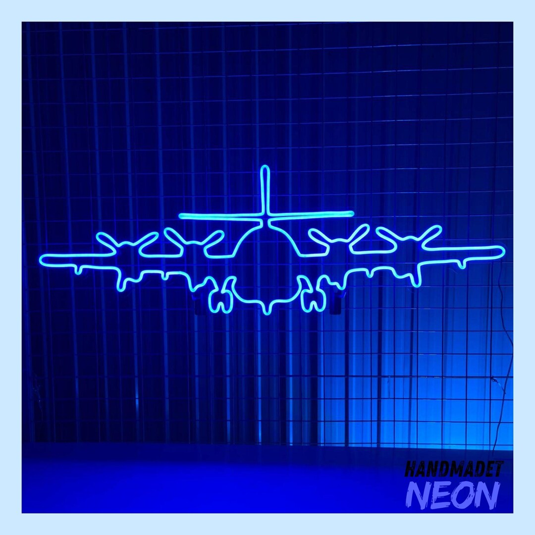 Air Plane Neon Sign, Airplane Led Light, Plane Sign, Plane Night Light ...