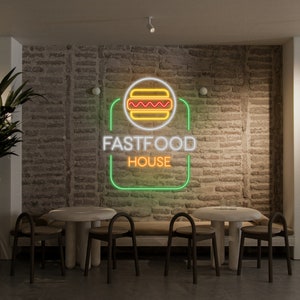 Fast Food Neon Sign, Food Led Neon, Fast Food Led Light, Fast Food ...
