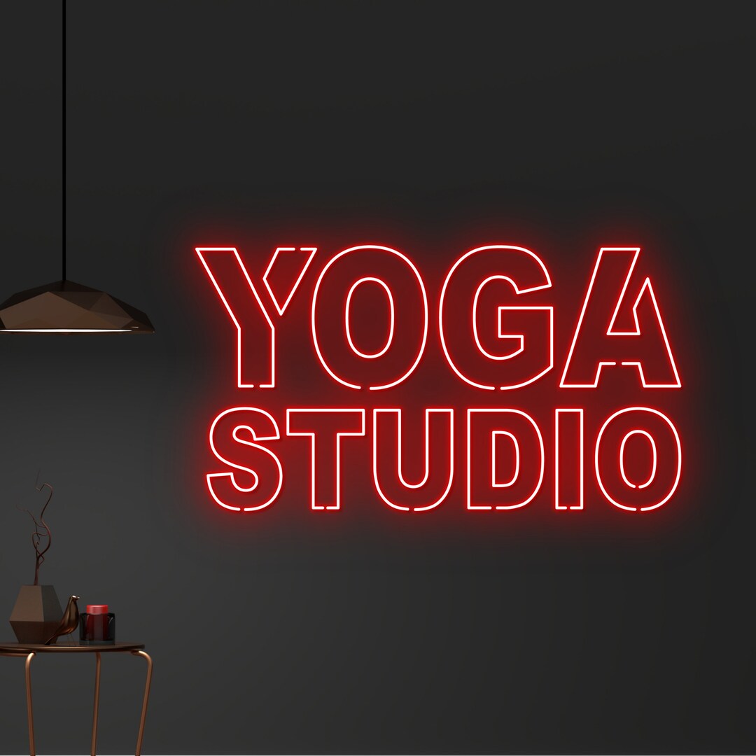 Custom Yoga Studio Neon Light, Physical Fitness Led Light, Yoga Led ...