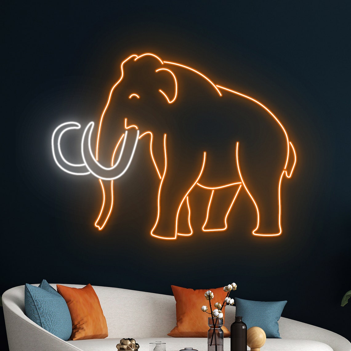 Mammoth Neon Sign, Mammoth Led Sign, Mammoth Neon Light, Mammoth Led ...