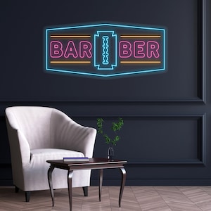 Barber Shop Led Sign, Barber Shop Neon Sign, Wall Decor, Decor Led ...