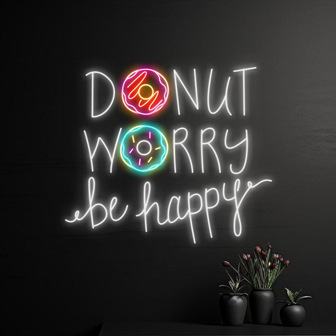 Donut Neon Light, Donut Neon Sign, Donut Led Light, Donut Led Sign ...