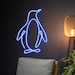Penguin Neon Sign, Penguin Led Sign, Penguin Neon Light, Penguin Led ...