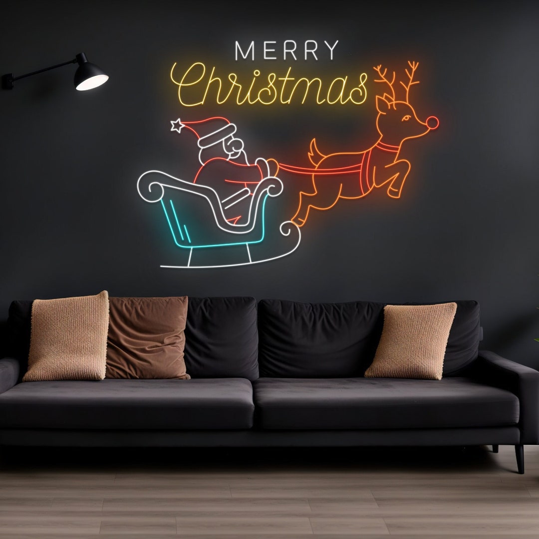 Merry Christmas Neon Sign, Christmas Led Sign, Christmas Neon Lights ...