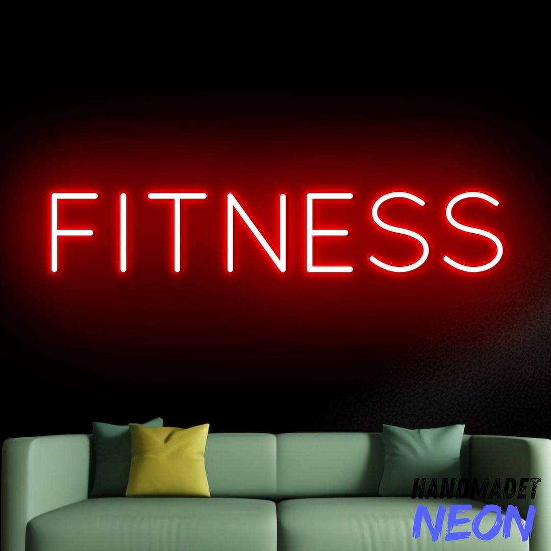 Fitness Neon Sign, Gym Led Sign, Gym Room Led Light, Fitness Neon Light ...