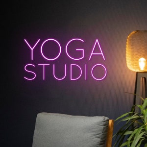 Yoga Studio Neon Sign, Yoga Led Sign, Yoga Led Light, Custom Yoga Name ...