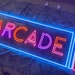 New Arcade Led Sign, Arcade Neon Sign, Wall Decor, Game Room Neon Sign ...