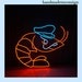 Shrimp Captain Neon Sign, Shrimp Led Sign, Shrimp Neon Light, Cool ...