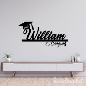 Personalized Congratulations Metal Sign, Graduate Metal Light, Congrats ...
