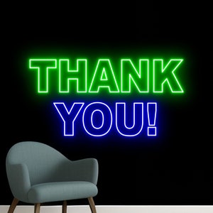 Thank You Led Sign, Thank You Neon Sign, Custom Thanks Led Light ...