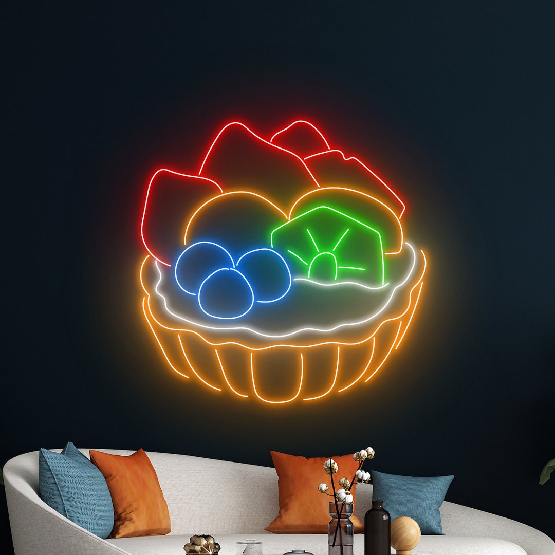 Tart Neon Sign, Tart Neon Light, Tart Fruit Led Light, Bakery Led Sign ...