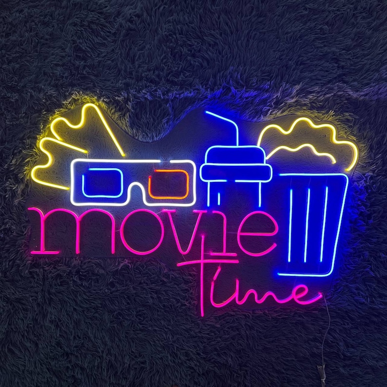 Cinema Neon Sign / Movie Led Light / Custom Neon Sign / Movie - Etsy