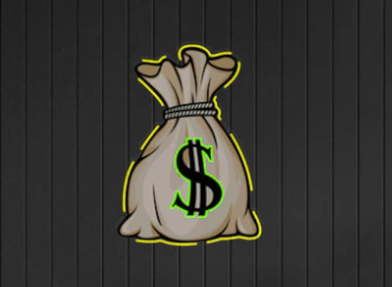 Money Bag Led Sign Money Bag Neon Sign Wall Decor Money Bag - Etsy