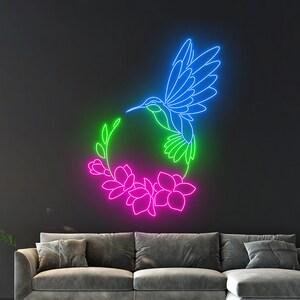 Hummingbird Led Sign, Hummingbird Bird Neon Light, Hummingbird Neon ...