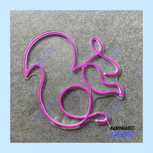 Squirrel Neon Sign, Squirrel Led Sign, Home Decor, Custom Neon Sign ...