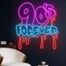 90s Forever Neon Led Sign, Retro Neon Sign, Back to the 90s Led Light ...