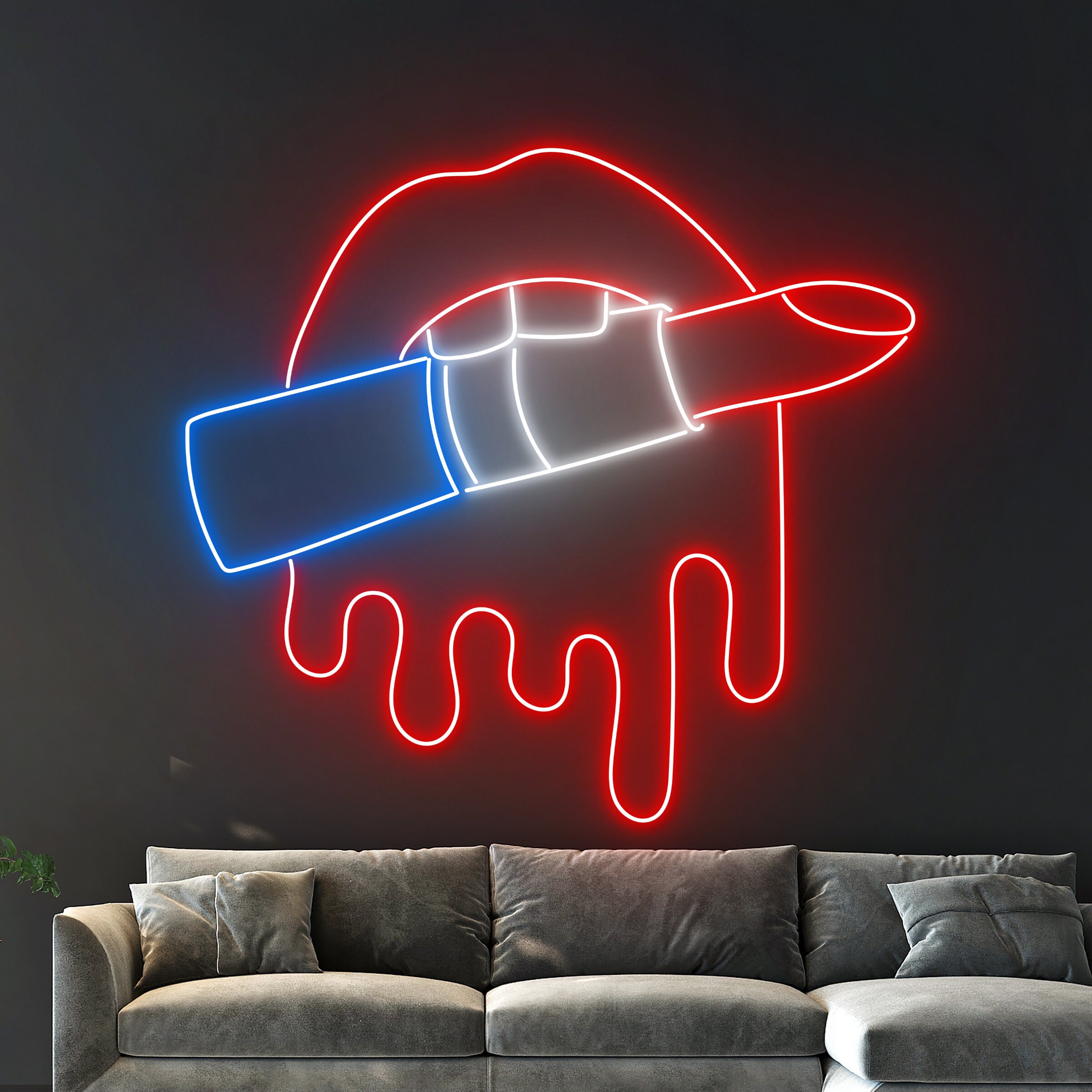Lipstick Makeup Artist Neon Sign, Cosmetics Neon Light, Beauty Product ...
