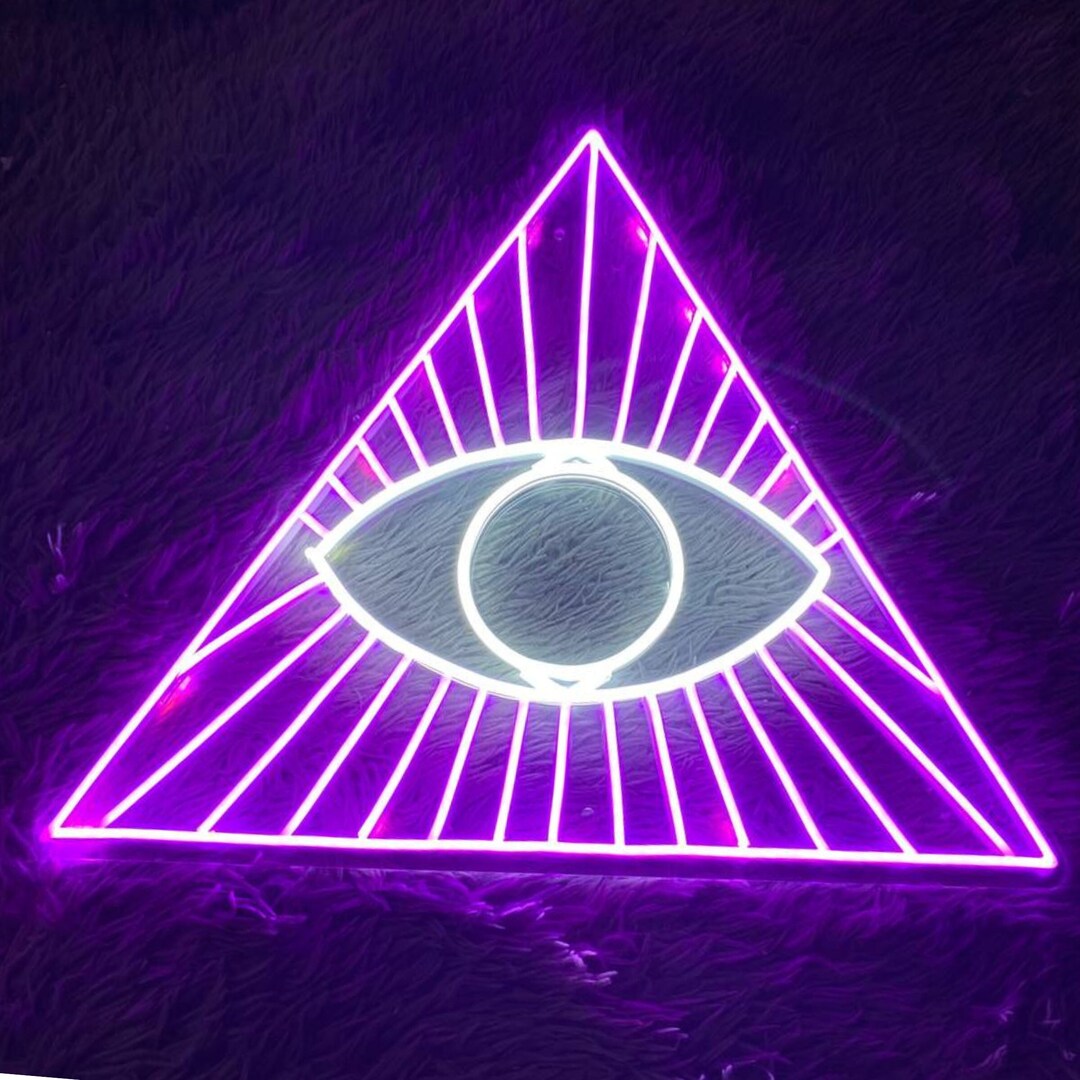 Custom Eye in Triangle Neon Sign Eye in Pyramid LED Sign Eye - Etsy