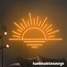 Sun Neon Wall Sign, Sunrise Led Wall Sign, Sunset Neon Wall Light ...