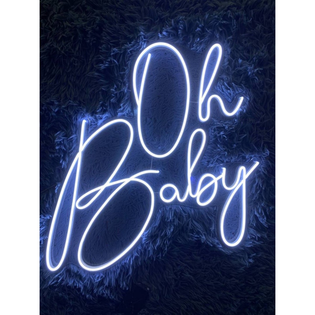 Oh Baby Neon Sign, Oh Baby Led Light, Oh Baby Led Sign, Custom Oh Baby ...
