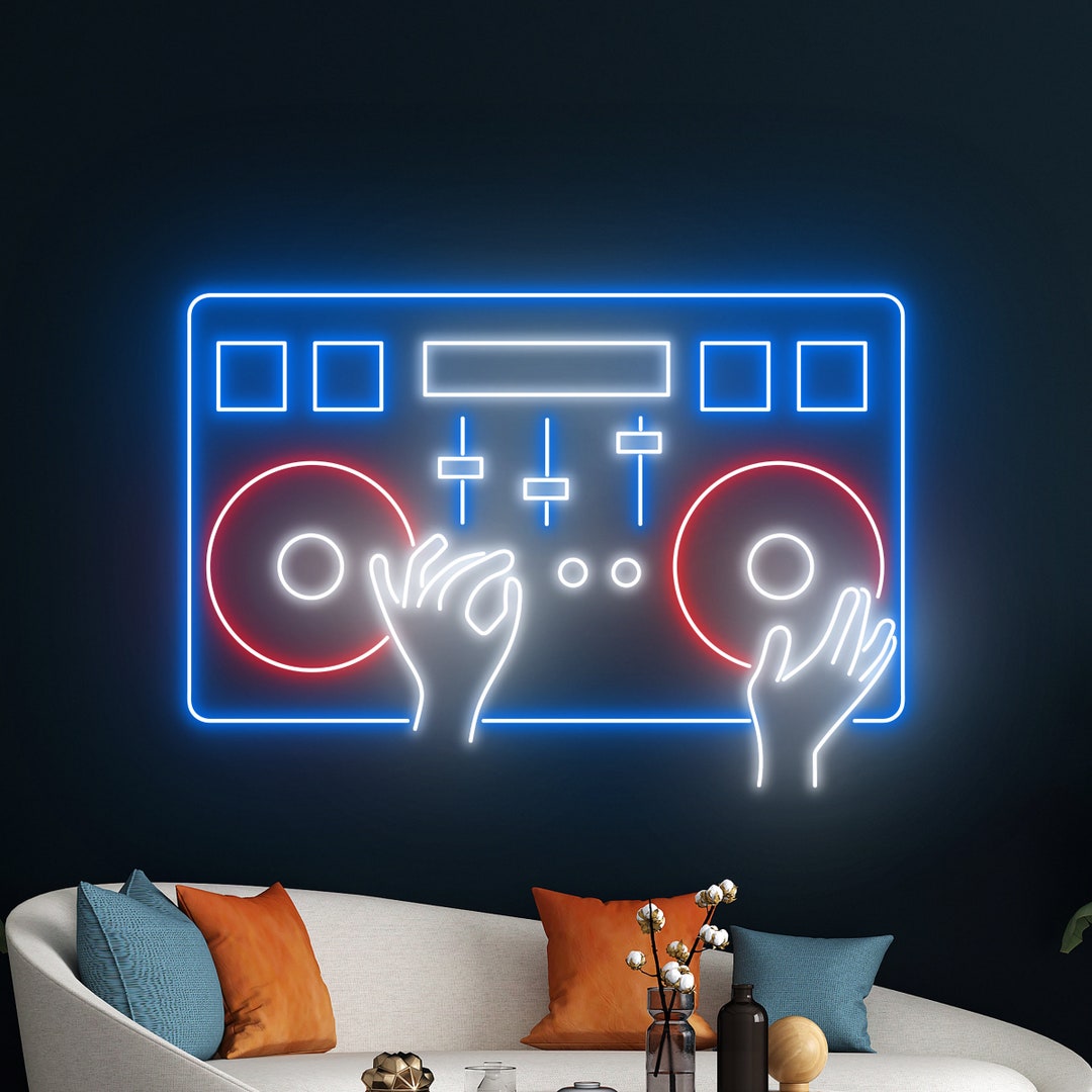 DJ Keyboard Led Sign, DJ Neon Light, DJ Keyboard Neon Sign, Music ...