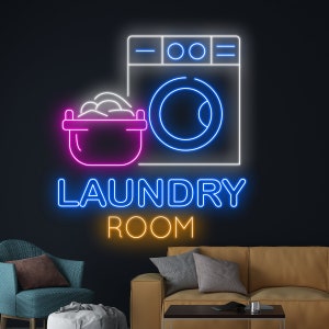 Laundry Led Sign, Wardrobe Hanger Neon Sign, Laundry Led Light ...