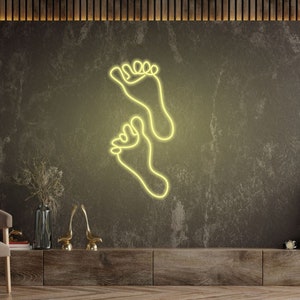 Foot Neon Sign, Human Foot Led Sign, Human Organ Decor Led Light, Foot ...
