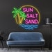 Sun Salt Sand Neon Sign Summer Neon Sign LED Neon Sign - Etsy