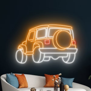 Custom Text Classic Car Neon Sign, Luxury Car Led Sign, Car Led Light ...