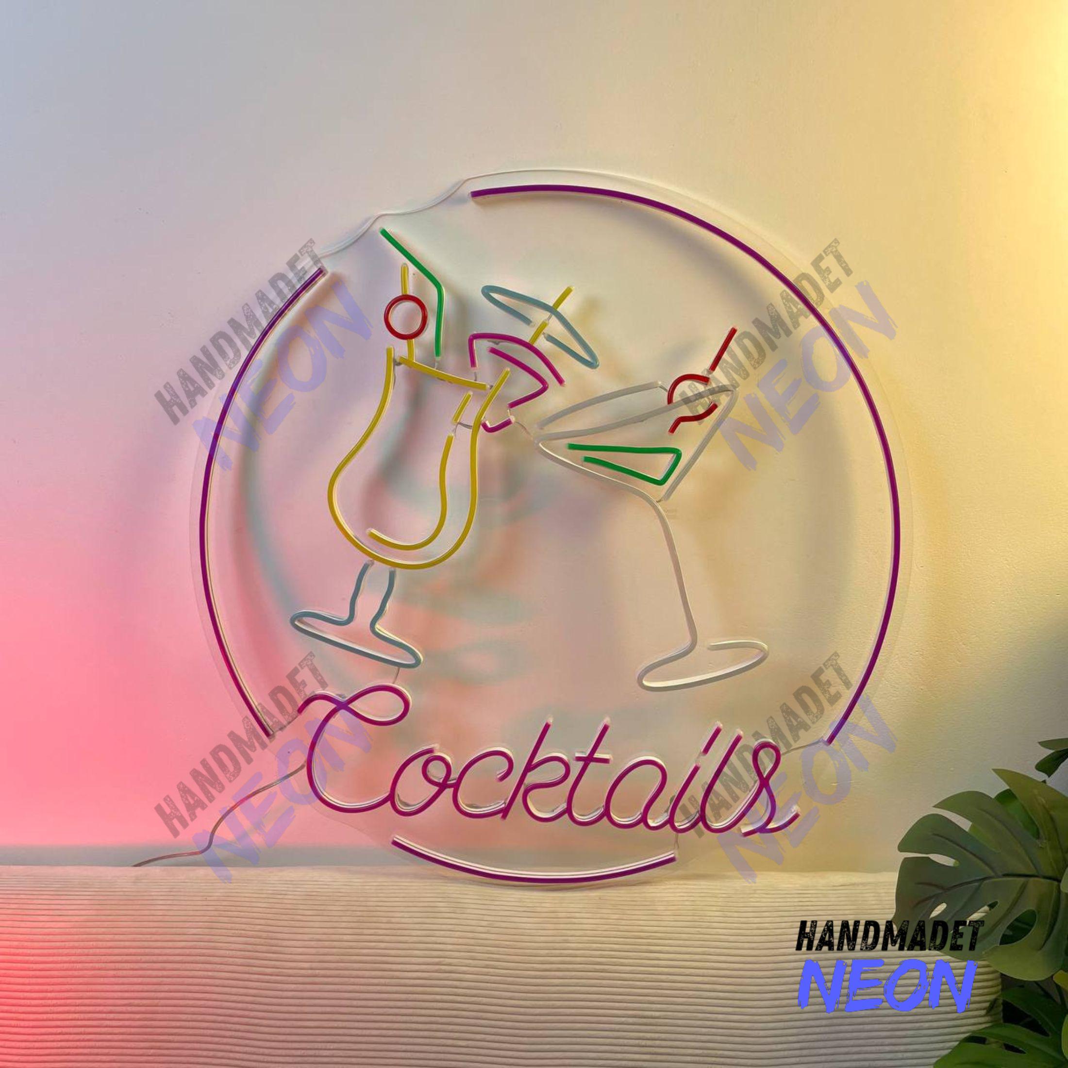 Cocktail Led Sign, Pub Led Sign, Wall Decor, Cocktails Neon Sign ...