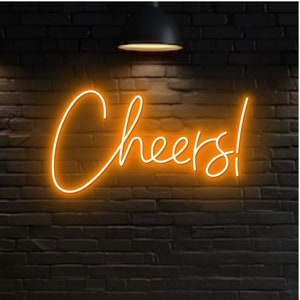 Cheer Neon Wall Sign, Cheer Words Led Wall Sign, Custom Quote Neon Wall ...