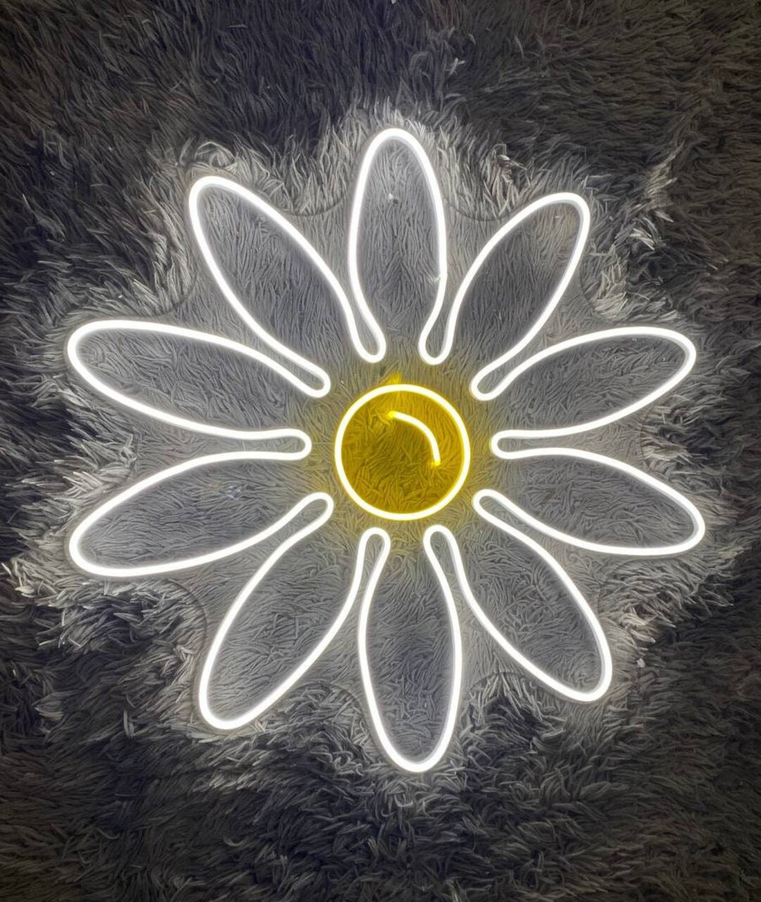 Daisy Flower Neon Sign, Daisy Bedroom Light Sign, Custom Flower Neon ...