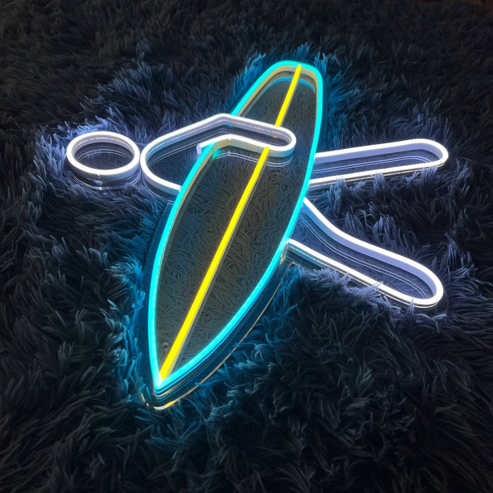 Surfman Neon Sign, Surf Led Sign, Surfboard Sign, Surf Man Neon Sign ...