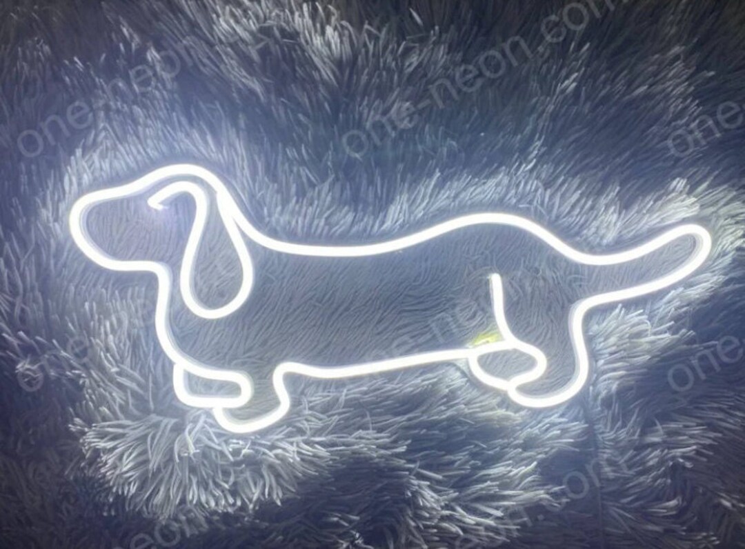 Dachshund Neon Sign, Dachshund Dog Led Sign, Dachshund Led Sign, Custom ...